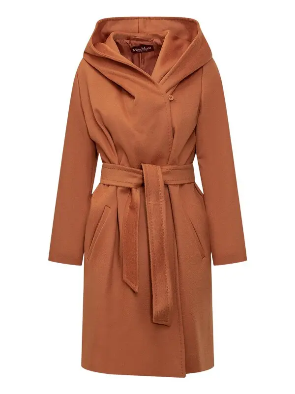 Max Mara Newmang Hooded Coat - Brown