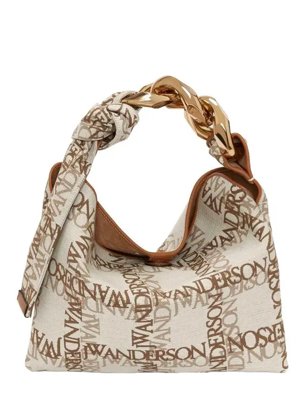 J.W.ANDERSON Jw Anderson Small Chain Hobo Bag - Nude