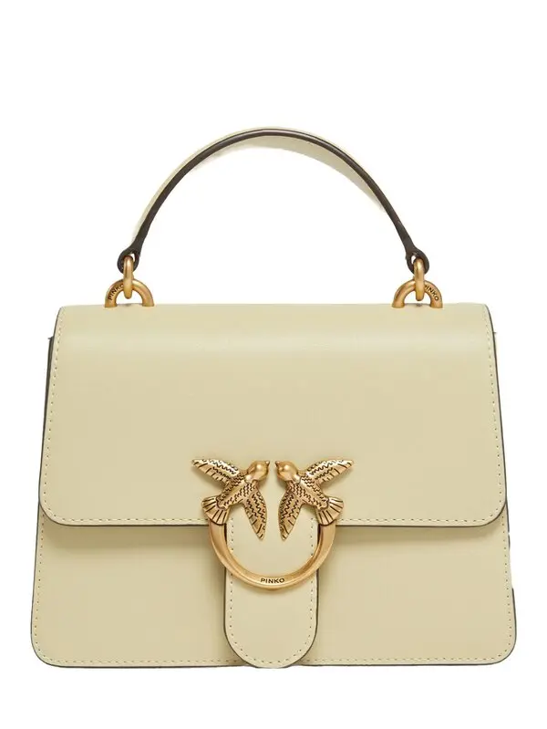 Pinko Love One Fold-over Tote Bag - Nude
