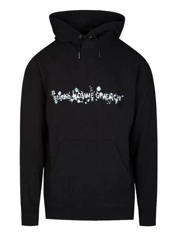 Givenchy Printed Hooded Sweater - Black