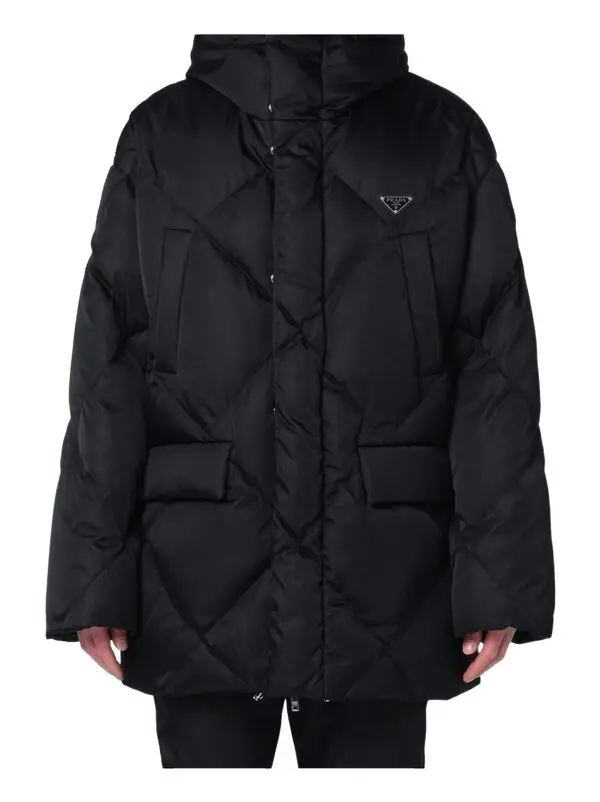 Prada Quilted Hooded Jacket - Black