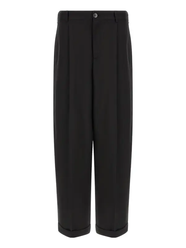 Marni Tropical Pleated Trousers - Black