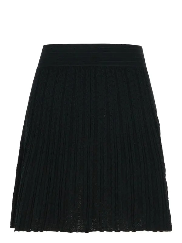 A.p.c. Kayla Pleated Midi Skirt - Black