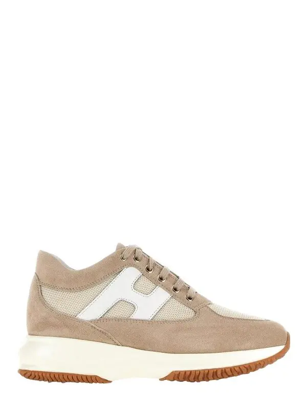 Hogan Interactive Lace-up Sneakers - Nude