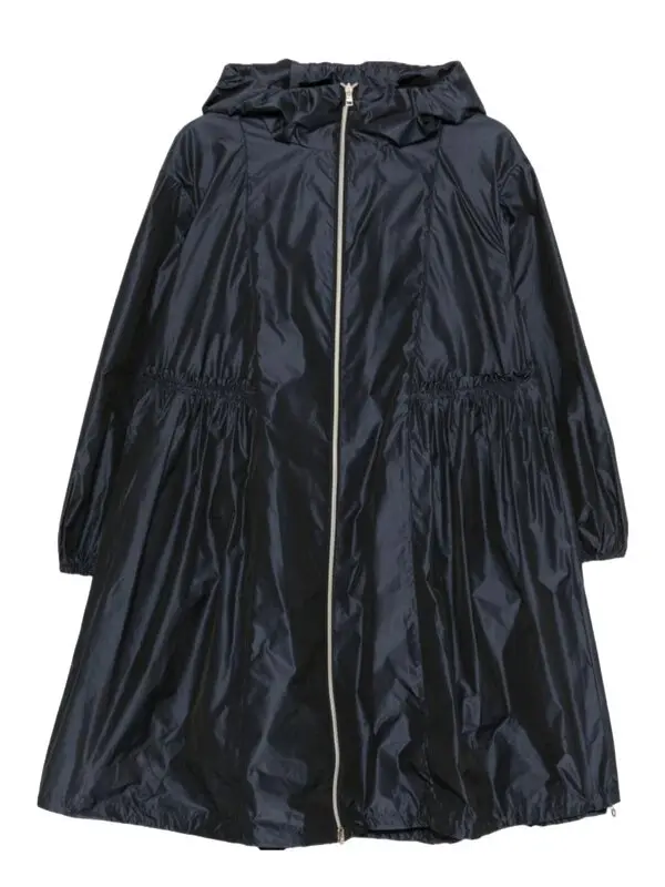 Herno Hooded Zip-up Parka - Black
