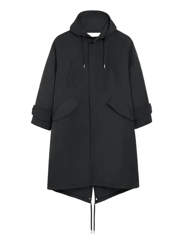 Ami Hooded Padded Parka - Coal Gray