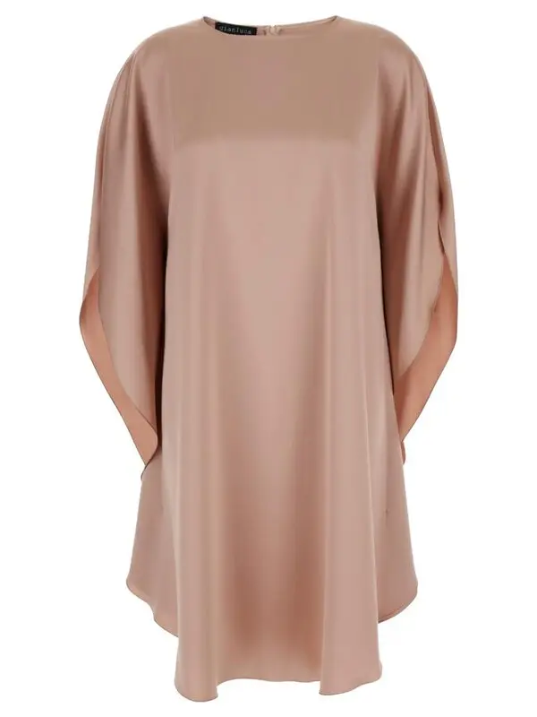 GIANLUCA CAPANNOLO Boat Neck Mini Dress - Nude
