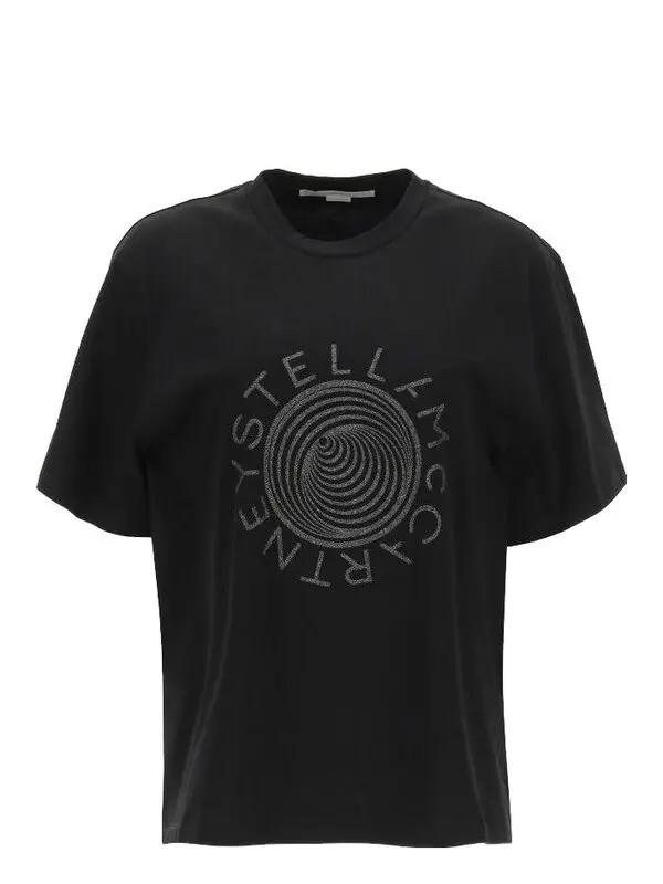 Stella McCartney Logo Print T-shirt - Black