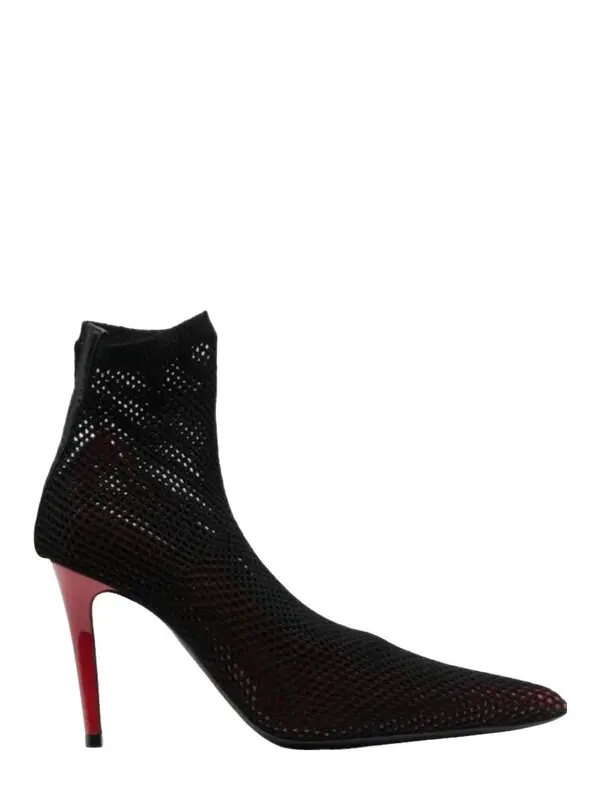 Loewe Logo High Heel Sock Boots - Black