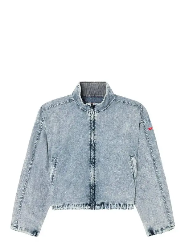 DIESEL® G-leam-r1 Denim Bomber Jacket - Light Blue