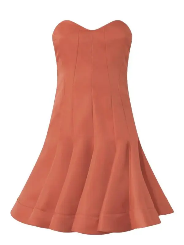 Pinko Pleated Mini Dress - Red
