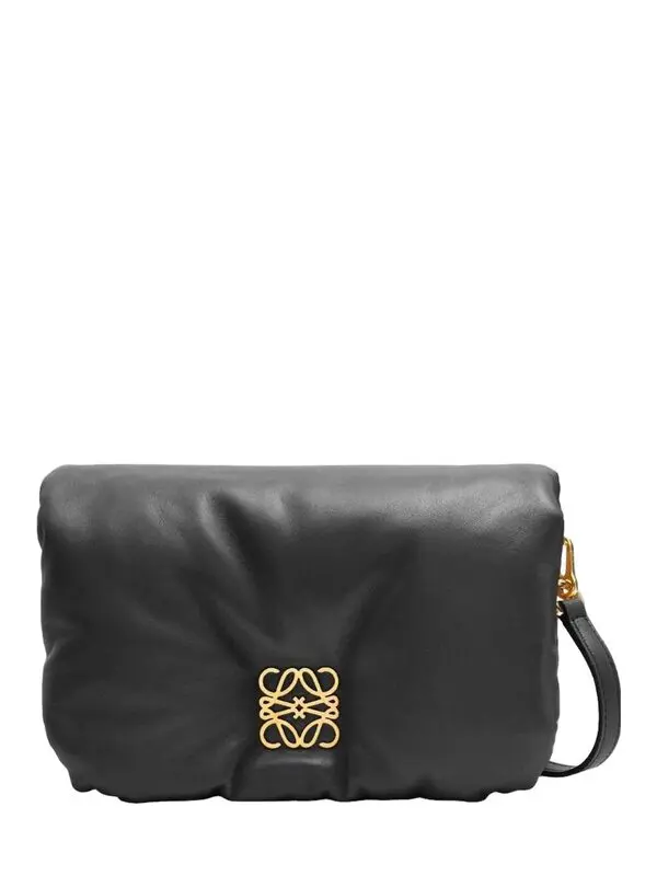 Loewe Mini Puffer Goya Bag In Shiny Nappa - Black