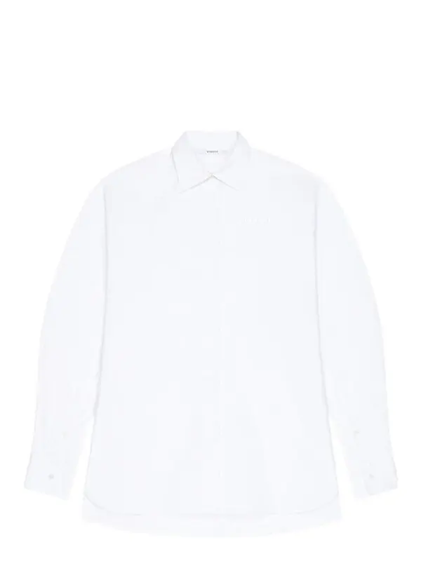 Givenchy Paris Logo Long-sleeved Shirt - White