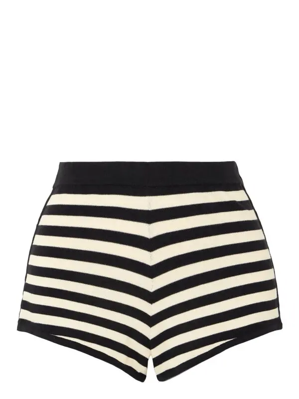 Posse Striped Shorts - Black