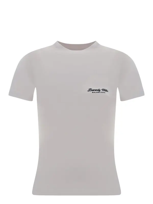 Balenciaga Beverly Hills Fitted T-shirt - White