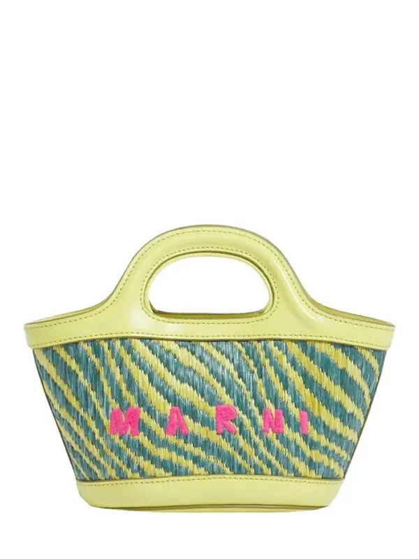 Marni Tropicalia Top Handle Micro Bag - Garden Green
