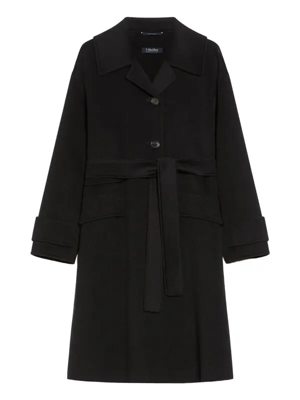 Max Mara Carla Belted Coat - Black