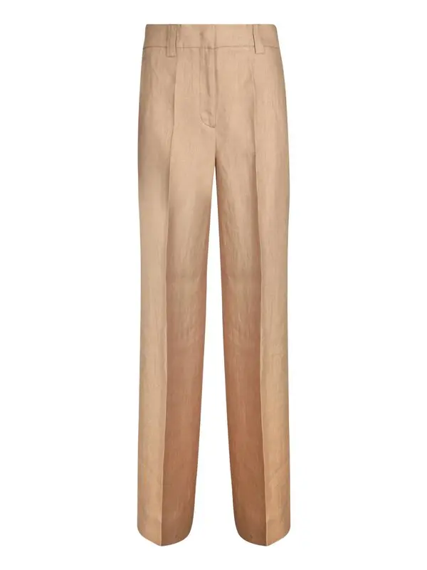 Incotex High-waist Wide-leg Tailored Pants - Beige