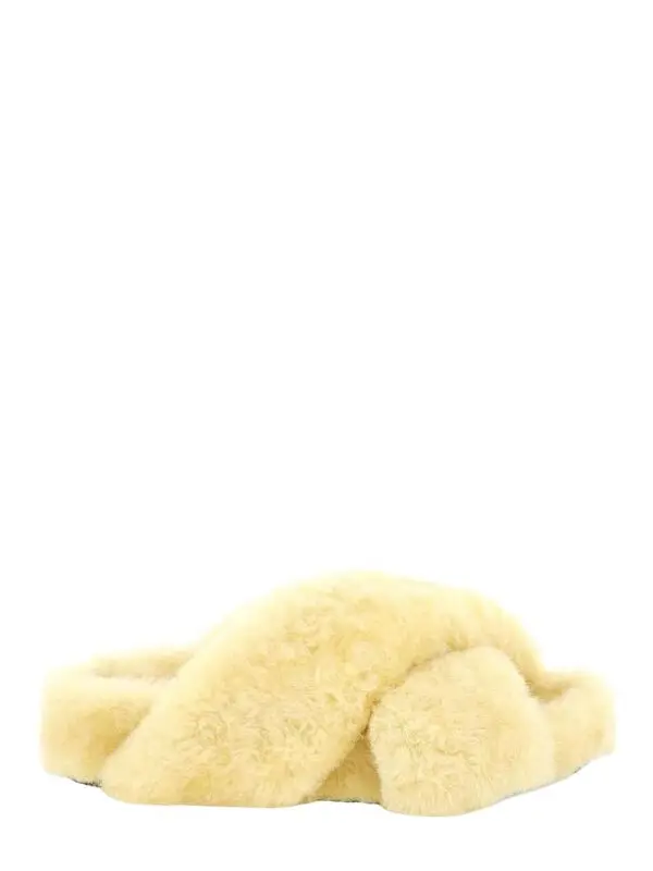 JIL SANDER Plush Slippers - Yellow
