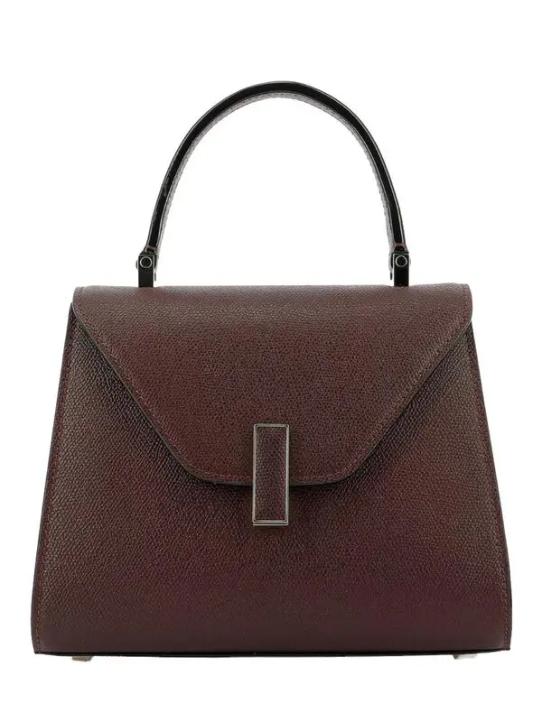 VALEXTRA Iside Foldover Mini Top Handle Bag - Deep Red