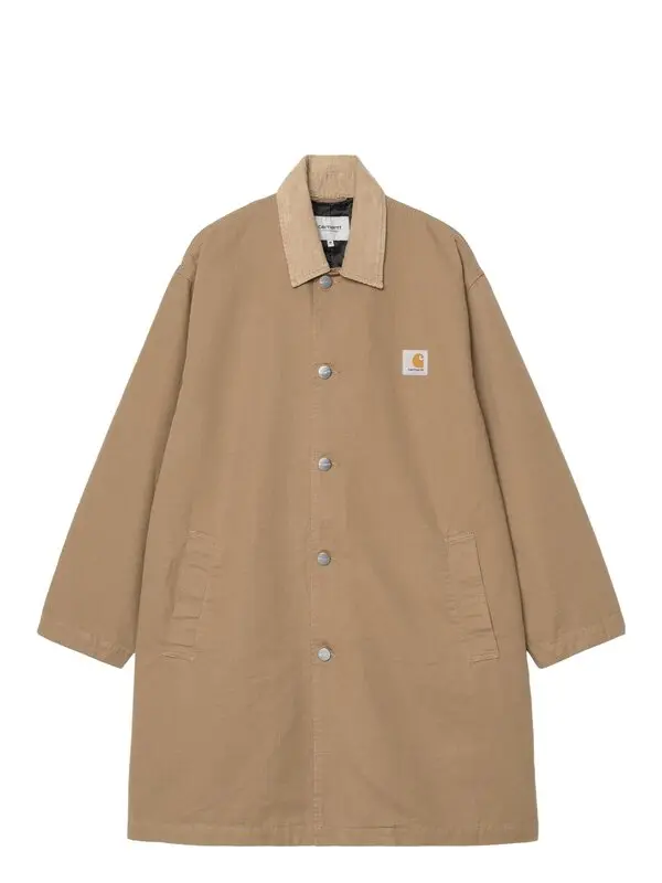 Carhartt Work In Progress Webster Logo-patch Coat - Green