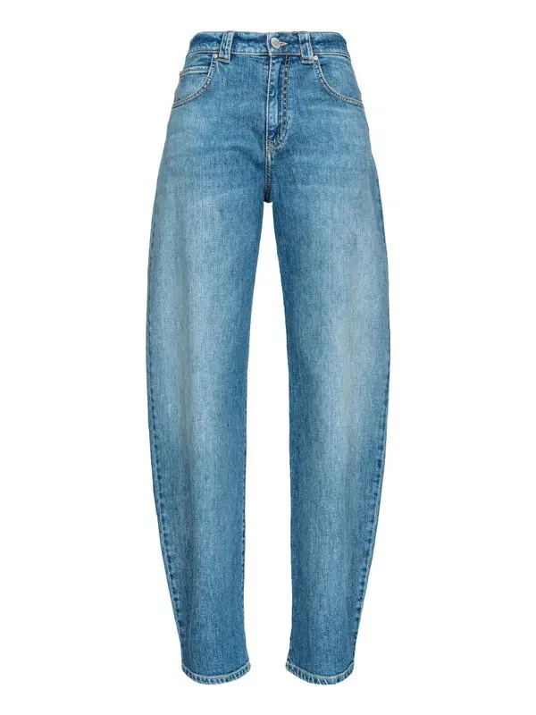 Pinko Eloise Egg Wraparound Leg Balloon Jeans - Blue