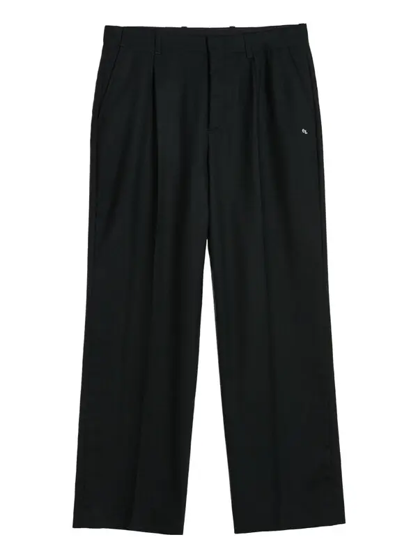Our Legacy Pleated Wool Pants - Black