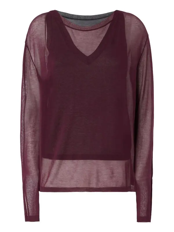 Pinko Martin Long-sleeved Top - Red