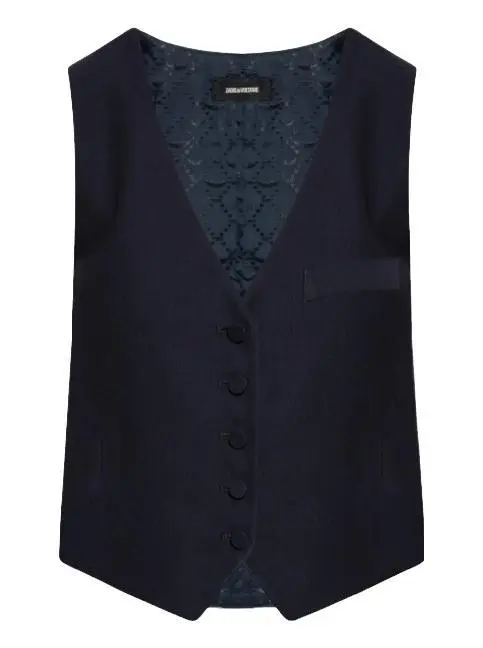 Zadig&Voltaire Emaux" Vest - Navy Blue