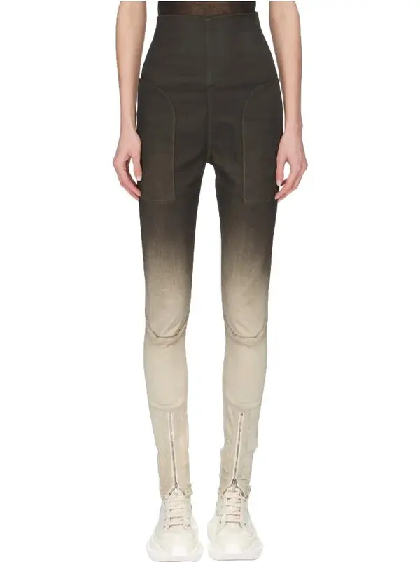 Rick Owens Gradient Zip Detail Jeans - Multicolor