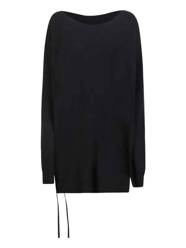 ANN DEMEULEMEESTER Round Neck Sweater - Black