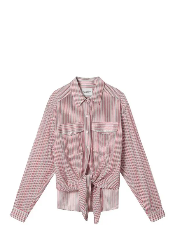 Isabel Marant Étoile Nath Striped Tie-front Shirt - No