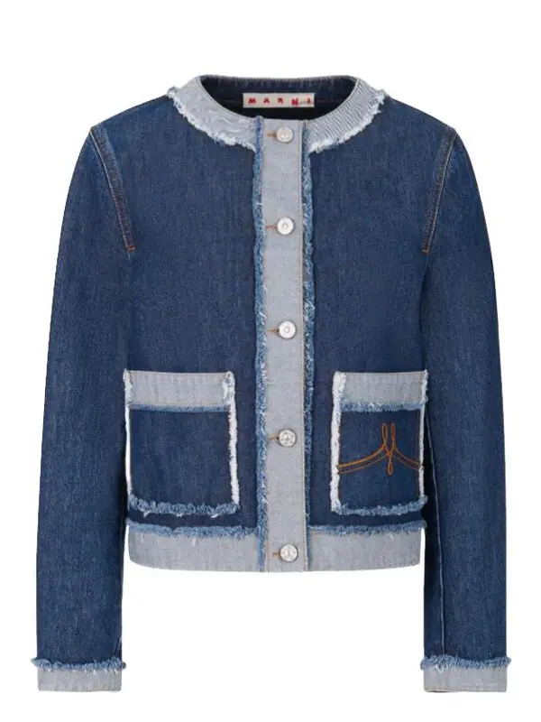 Marni Inside-out Denim Jacket - Blue