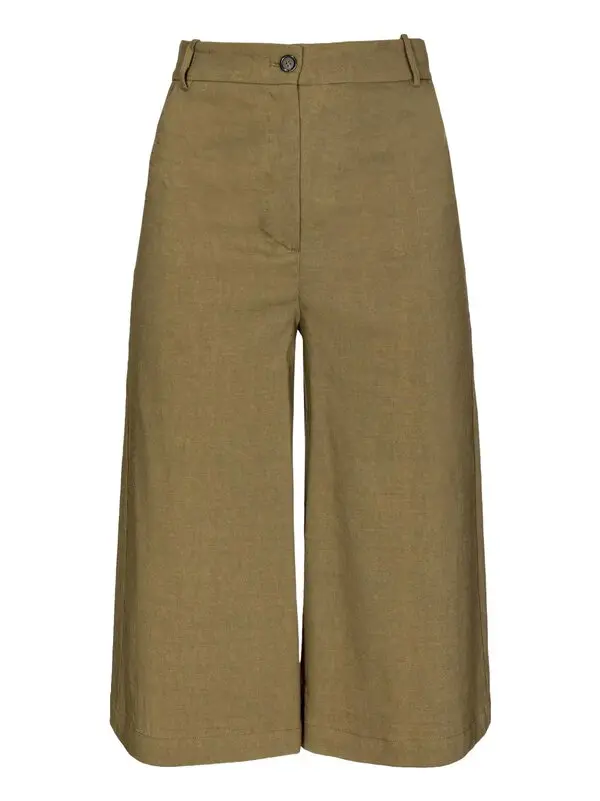 Pinko High Waist Wide-leg Shorts - No