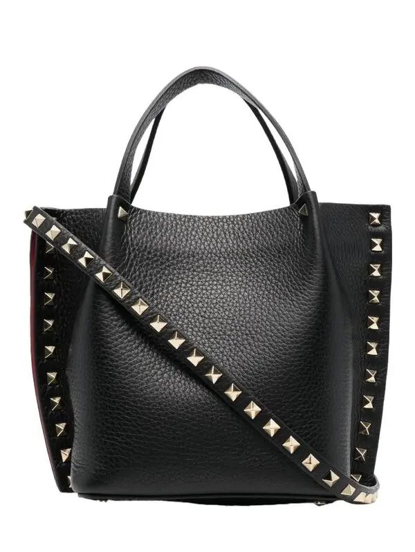 Valentino Garavani Rockstud Top Handle Bag - Black