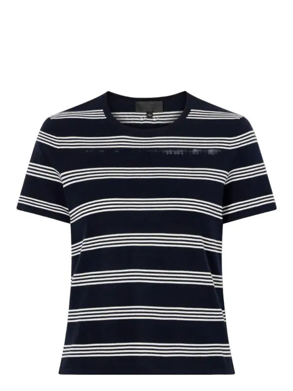 NILI LOTAN Striped T-shirt - Black