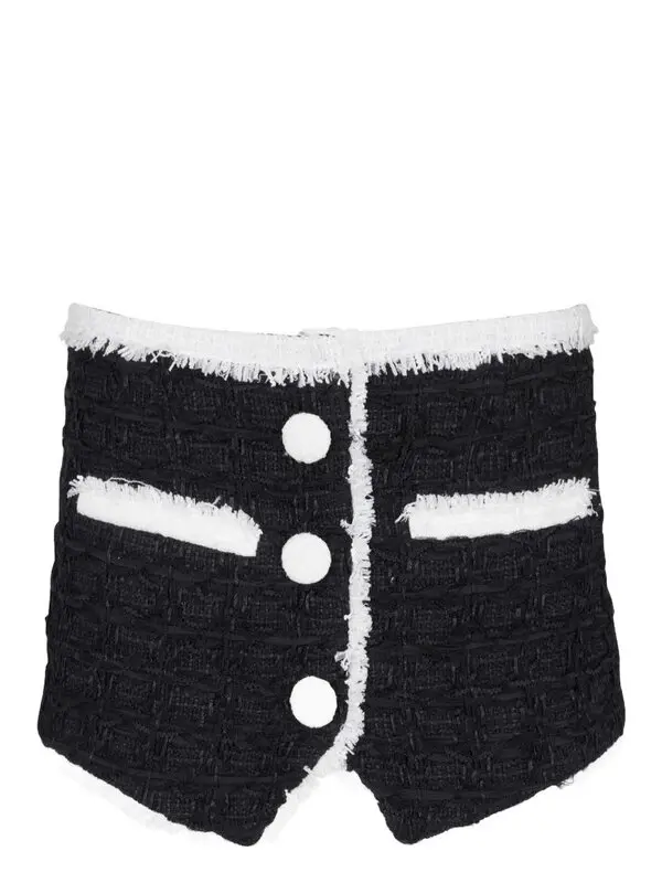 Balmain Tweed Mini Skirt With Contrast Trim - No