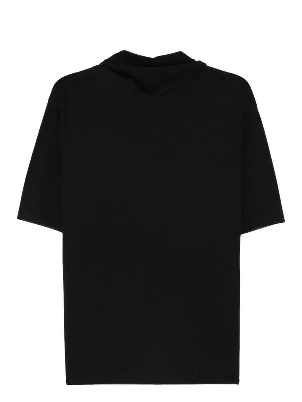 LEMAIRE Roll-neck Straight Hem T-shirt - Black