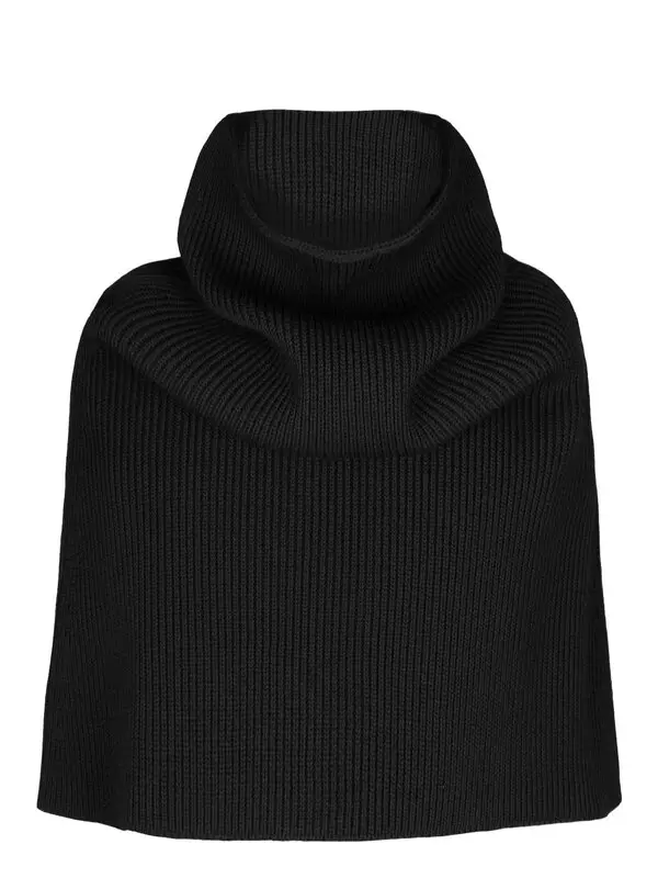 Rick Owens Ribbed Knit Skirt - Black