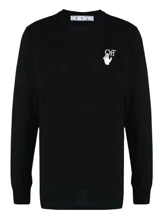 Off-White Logo Arrow Print Long-sleeve T-shirt - Black