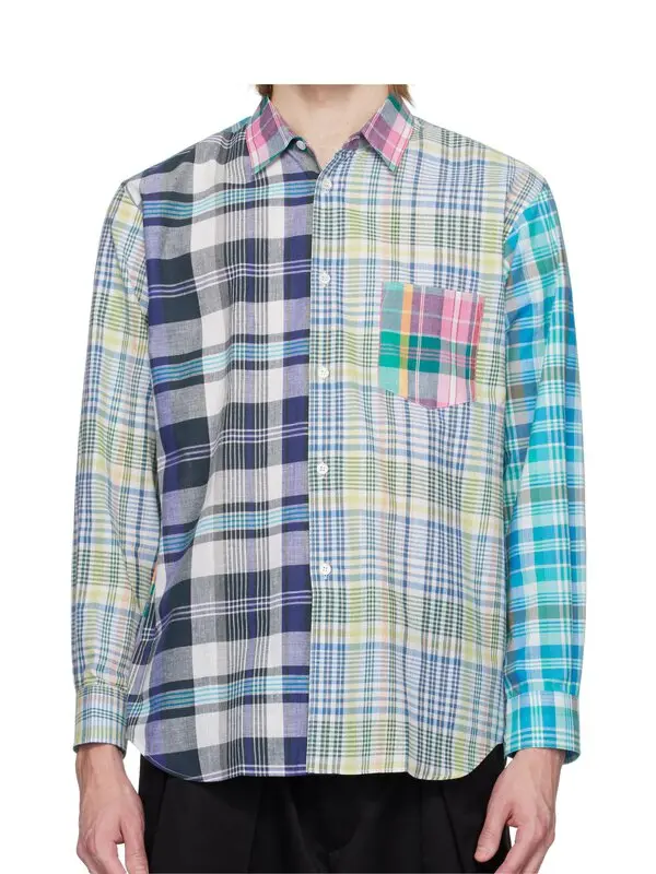 Comme Des Garçons Multi Tartan Shirt - Gray
