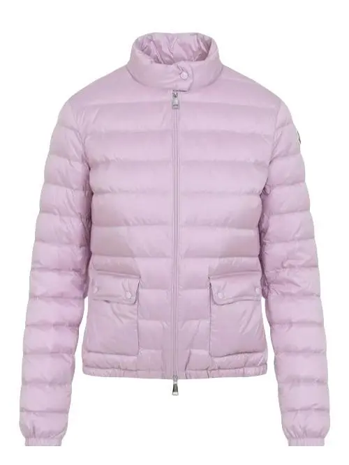 Moncler Lans Zip-up Short Padded Jacket - Pink
