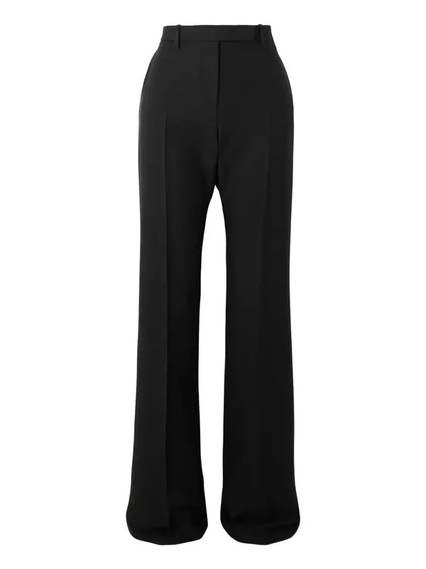 TOM FORD Straight-leg Tailored Wool Blend Trousers - Black