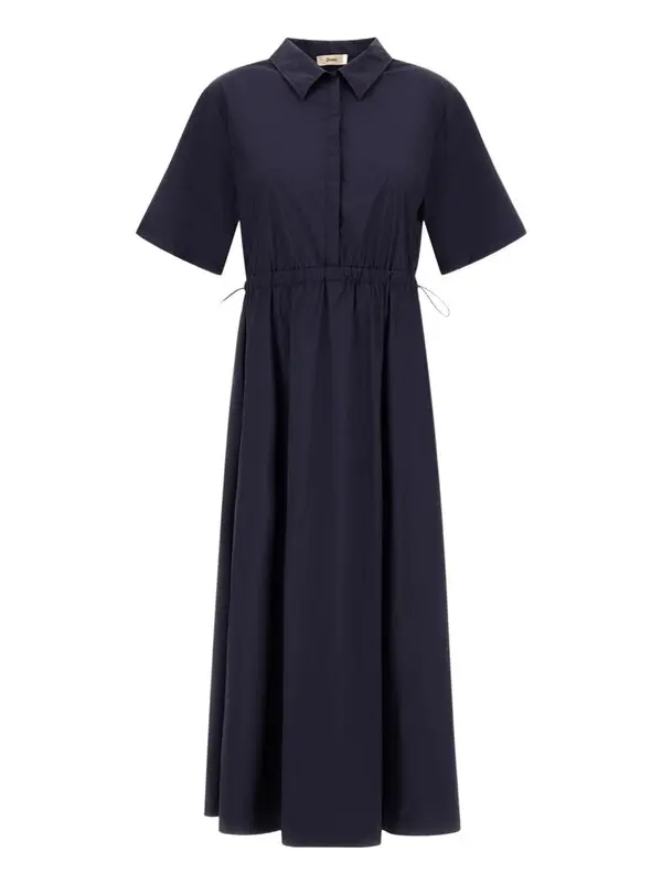 Herno Drawstring Shirt Dress - Blue