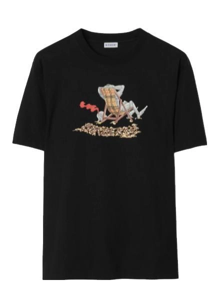Burberry Beach Knight Crewneck T-shirt - Black