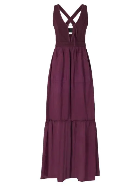 Pinko Sleeveless Maxi Dress - Red