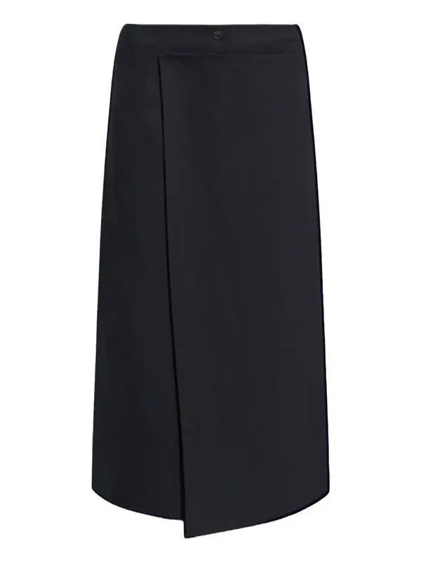 Fabiana Filippi Front-wrap Midi Skirt - Navy Blue