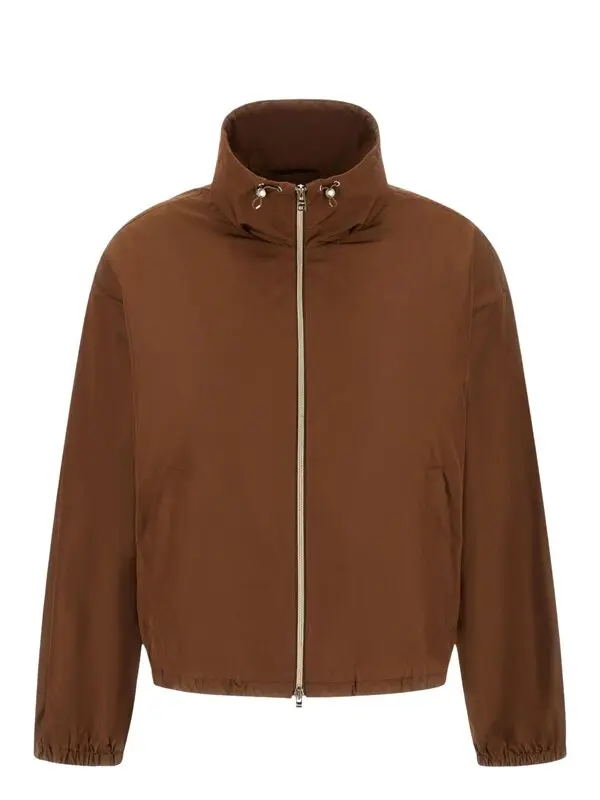 Herno Long Sleeve Zipper Jacket - Brown