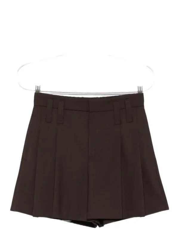 Brunello Cucinelli Pleated Tailored Shorts - Brown