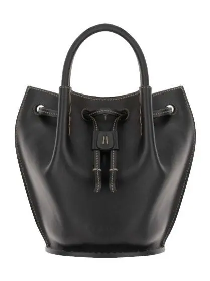 TOD'S Buz Drawstring Mini Bucket Bag - Black